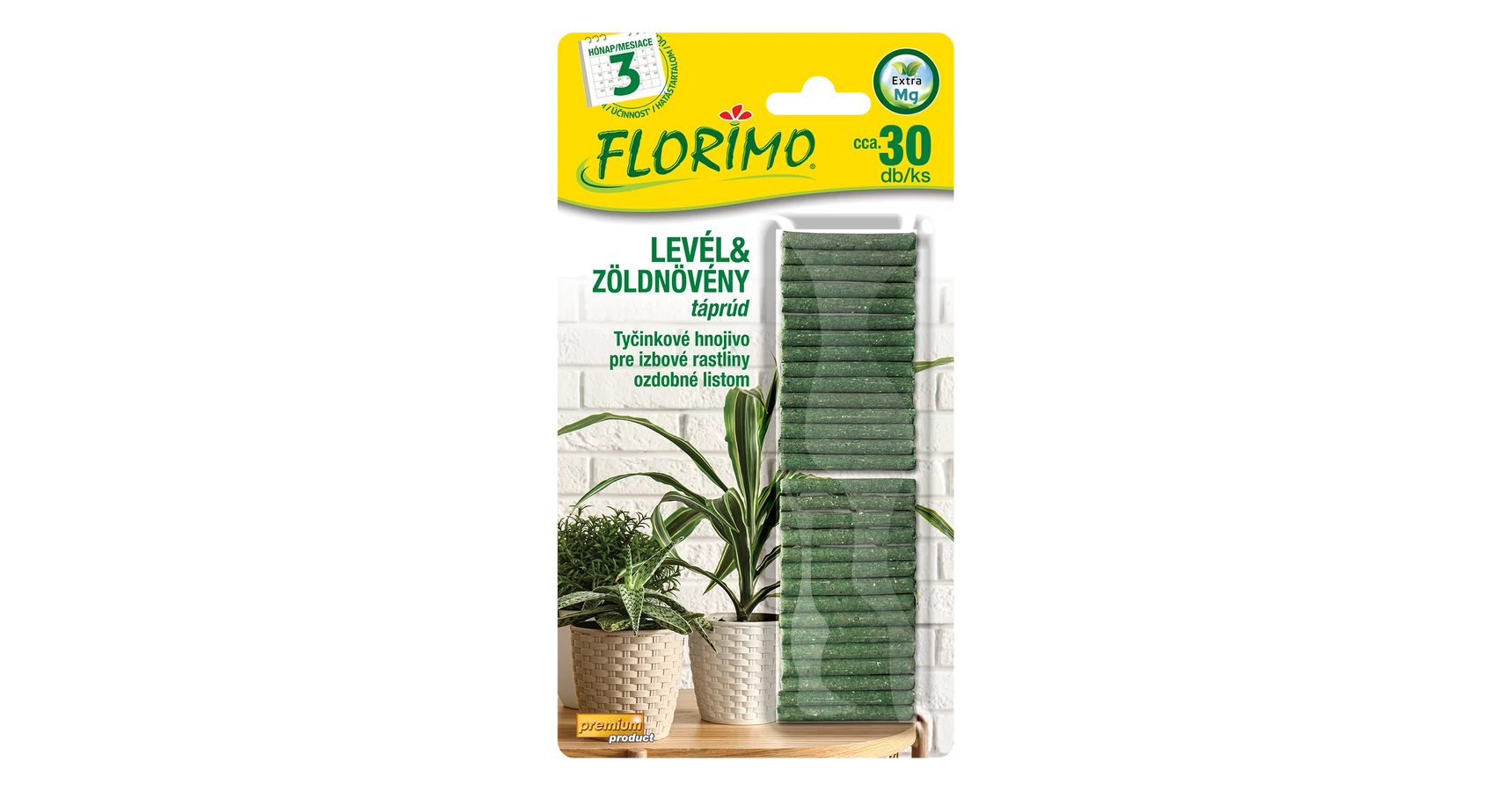 Florimo levél és zöldnövény táprúd 30 db